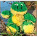 "Huggables Frog Stuffed Toy Latch Hook Kit"
