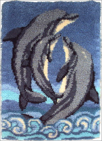 "Dolphins" | Latch Hook Kit at Everything Latch Hook