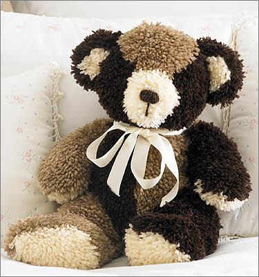 "Huggables Bear Stuffed Animal Kit" | Latch Hook Kit
