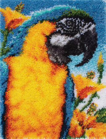 "Macaw" | Latch Hook Kit at Everything Latch Hook