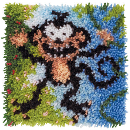 "Monkey" | Latch Hook Kit at Everything Latch Hook