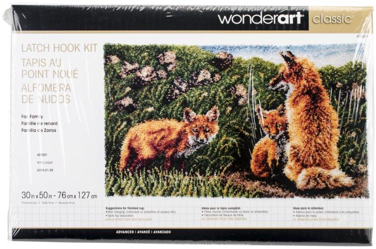 "Fox Family" | Latch Hook Kit