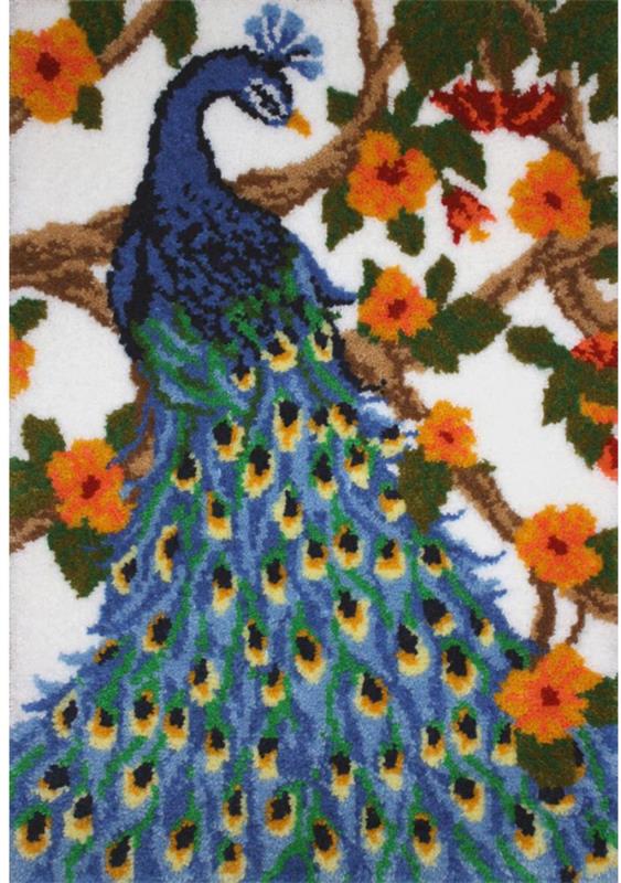 "Peacock" | Latch Hook Kit at Everything Latch Hook