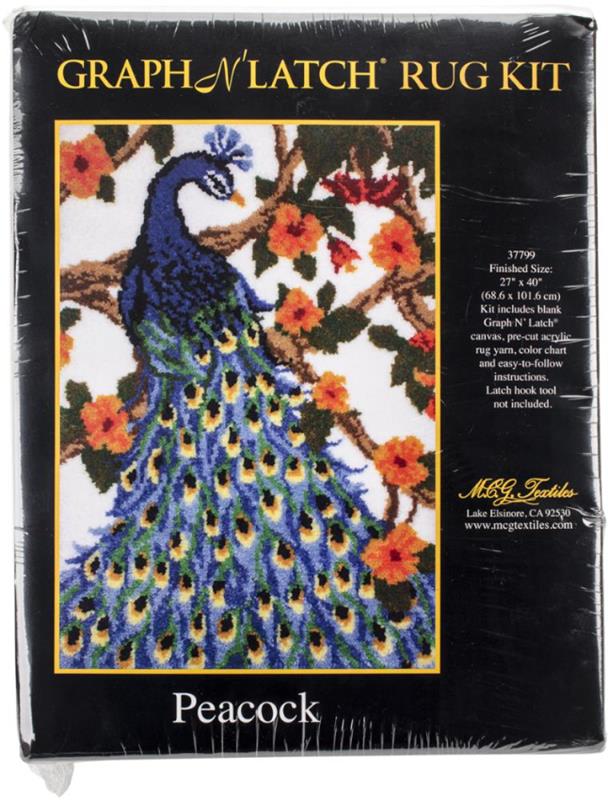 "Peacock" | Latch Hook Kit at Everything Latch Hook