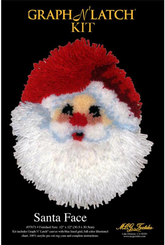 "Santa Face" | Latch Hook Kit