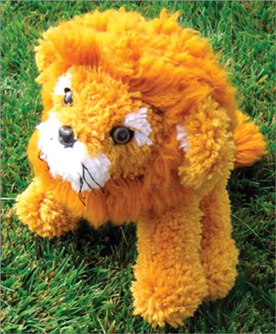 "Huggables Lion Stuffed Toy Latch Hook Kit"