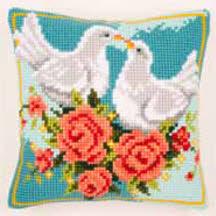 "Doves Cushion" | Latch Hook Kit